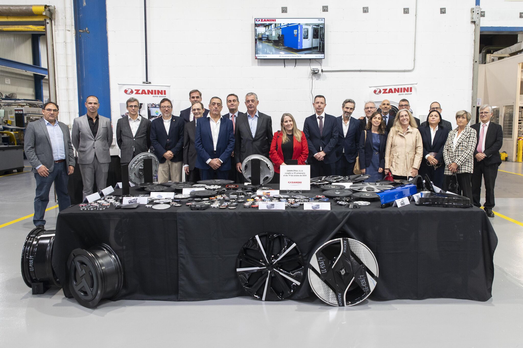 Zanini conmemora su 25 aniversario de su planta en Épila